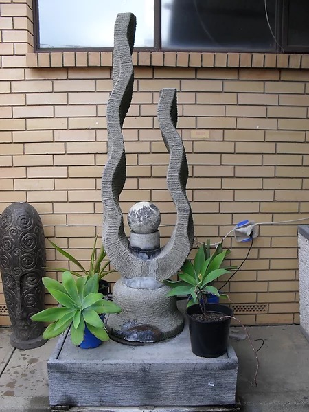 Water Feature Twin Pillar With Ball - Prime Adelaide